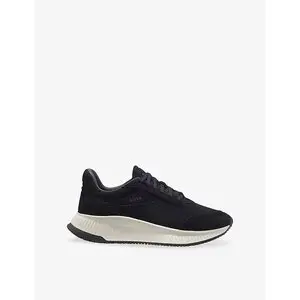 BOSS Suede Running Trainers - Dark Blue