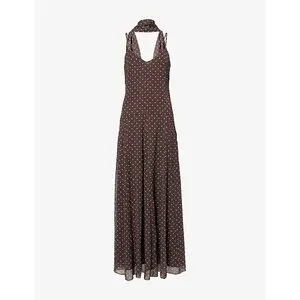 4TH & RECKLESS Polka Dot Woven Maxi Dress