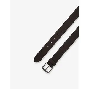 BOSS Branded Buckle Suede Belt