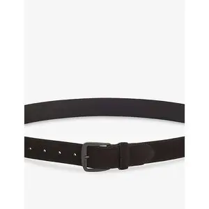 BOSS Branded Buckle Suede Belt