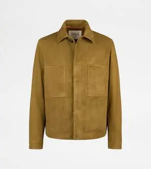 TOD'S Jacket In Pashmy Suede - Green