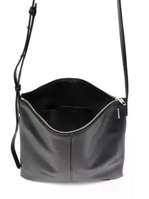 JIL SANDER Linea Zip Leather Crossbody Bag