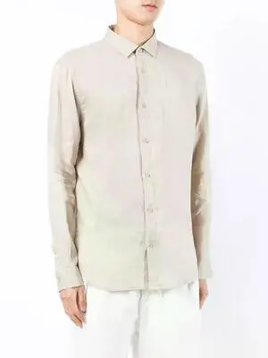 Armani Exchange Long-sleeved Linen Shirt