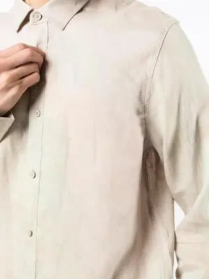Armani Exchange Long-sleeved Linen Shirt