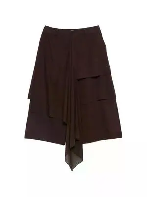 QASIMI Tiered Draped Skirt