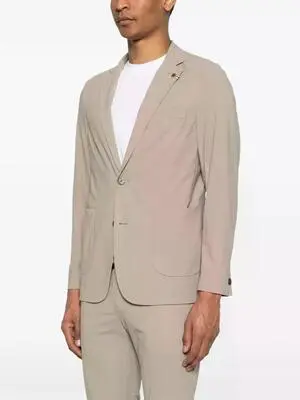 DISTRETTO 12 Active Single-breasted Patch-pocket Jacket