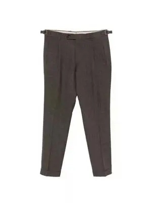 Berwich Raw Edge Hem Pants For Men