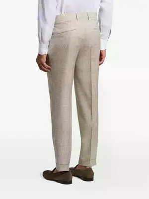 Peserico Checked Pleated Trousers