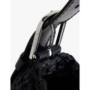 TOTEME Raffia Belted Tote Bag - Black
