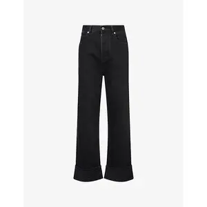 Bottega Veneta Faded Turn-up Hem Denim Trousers