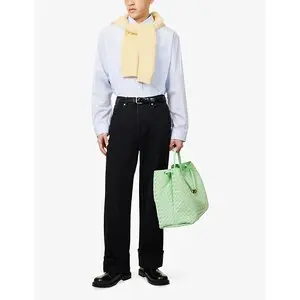 Bottega Veneta Faded Turn-up Hem Denim Trousers