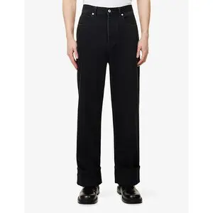 Bottega Veneta Faded Turn-up Hem Denim Trousers