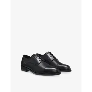 BOSS Lace-up Leather Derby Shoes - Black
