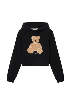 Palm Angels Teddy Bear Cropped Hoodie