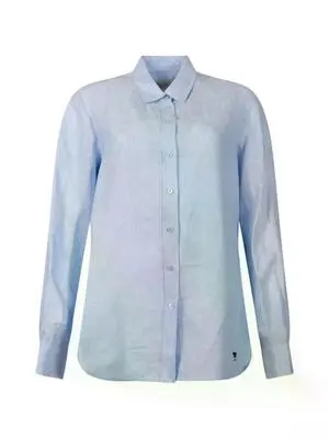 Max Mara Logo-embroidered Linen Shirt