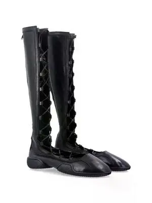 MIISTA Mathilda Leather Knee-high Flats