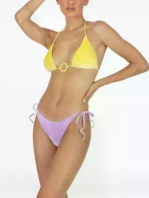 PARAMIDONNA Kelly Velvet Two Piece Swimsuit - Yellow