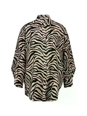PARAMIDONNA Zebra Print Shirt