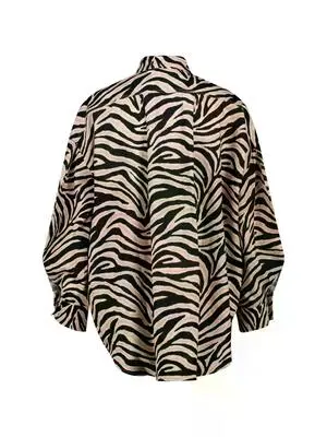 PARAMIDONNA Zebra Print Shirt