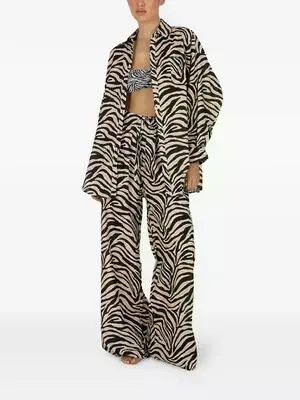 PARAMIDONNA Zebra Print Shirt