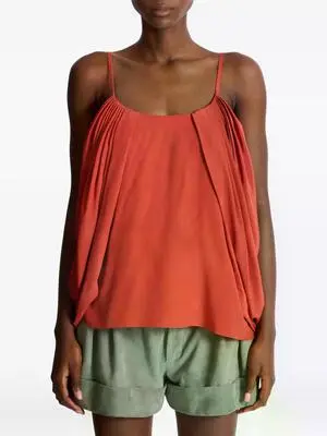 Balmain Draped Silk Crepe Blouse