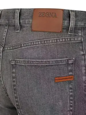 Zegna Belt-loop Five-pocket Jeans - Grey