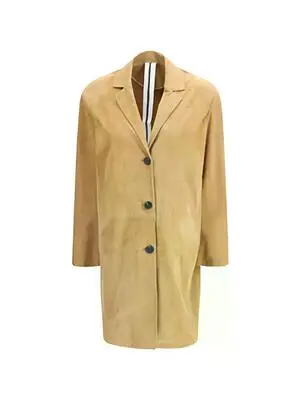 SWORD 6644 Suede Button Coat
