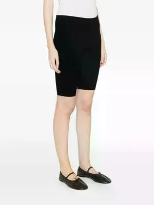 TOTEME Knee-length Knit Shorts - Black