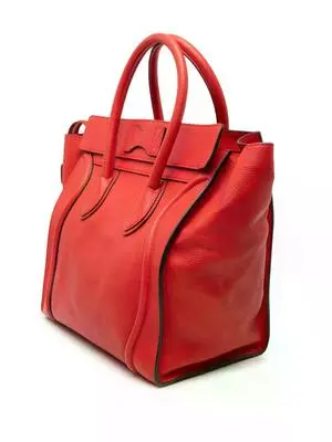 Celine 2011 Mini Luggage Tote Bag - Red