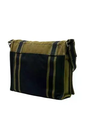 Hermès 1990-2015 Bicolor Canvas Fourre Tout Besace Mm Crossbody Bag