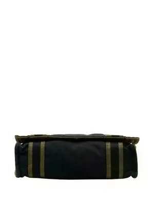 Hermès 1990-2015 Bicolor Canvas Fourre Tout Besace Mm Crossbody Bag