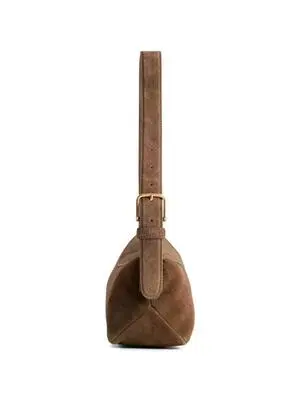 YU MEI Bobby Suede Shoulder Bag - Brown