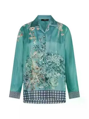Seventy Printed Floral Shirt - Blue