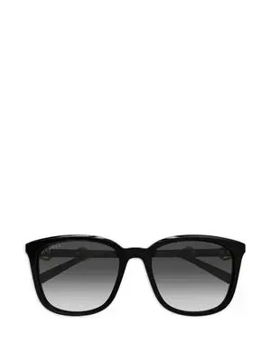 Gucci Horsebit-detail Sunglasses - Black