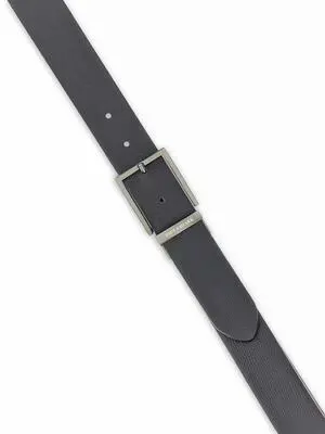 Paul & Shark Reversible Leather Belt - Black