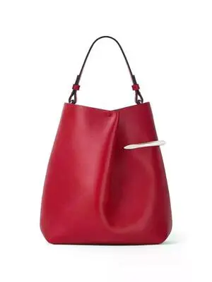 Givenchy Leather Shoulder Bag With Top Handle - Red