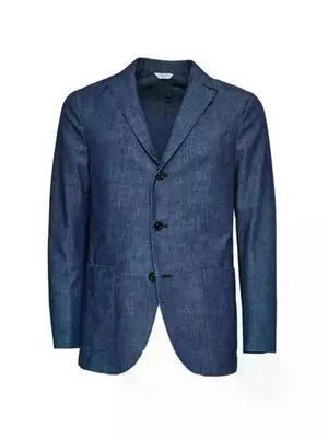 Boglioli Buttoned Blazer - Blue