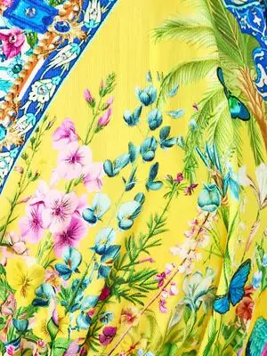 Camilla Floral-print Tie Bikini Set