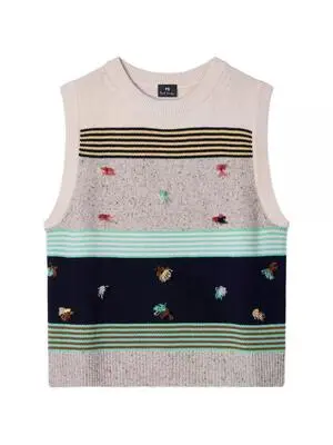 Paul Smith Embroidered Sleeveless Sweater
