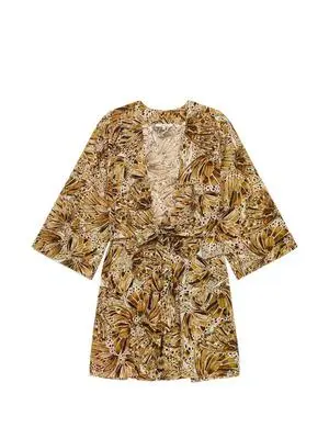 Malìparmi Butterfly Embroidery Dress - Brown