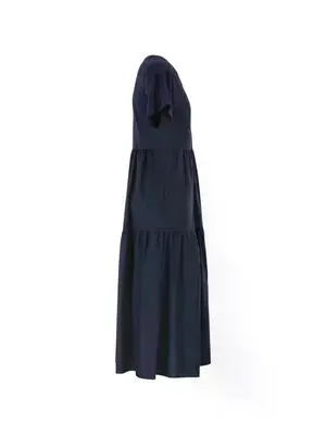 Max Mara V-neck Tiered Dress