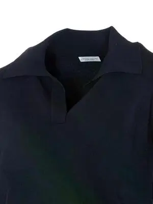ROBERTO COLLINA V-neck Short Sleeve T-shirt - Black