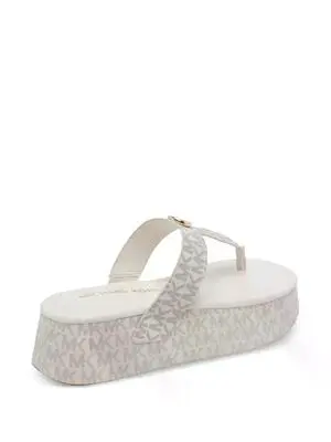 Michael Kors Logo-detail Round-toe Sandals