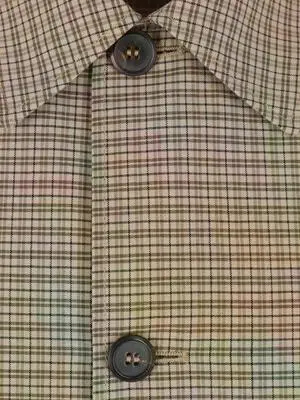 Prada Checked Buttoned Jacket