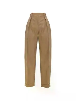 Versace Pleated Cuff Trousers