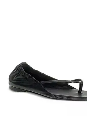 Jacquemus Leather Sandals - Black