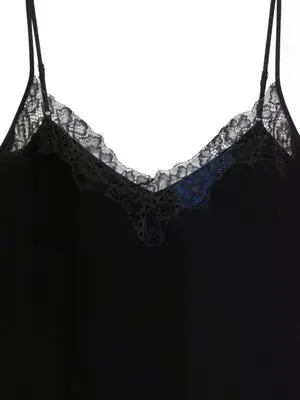 MES DEMOISELLES Lace Trim Top