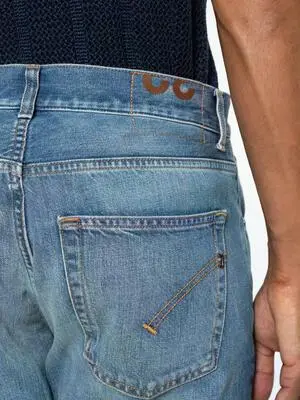 DONDUP Faded Straight Leg Jeans - Blue