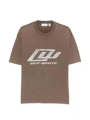Off-White Owr Skate Fade Graphic T-shirt - Brown