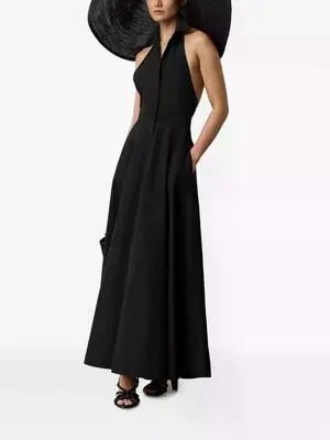 Ralph Lauren Spread Collar Halter Dress